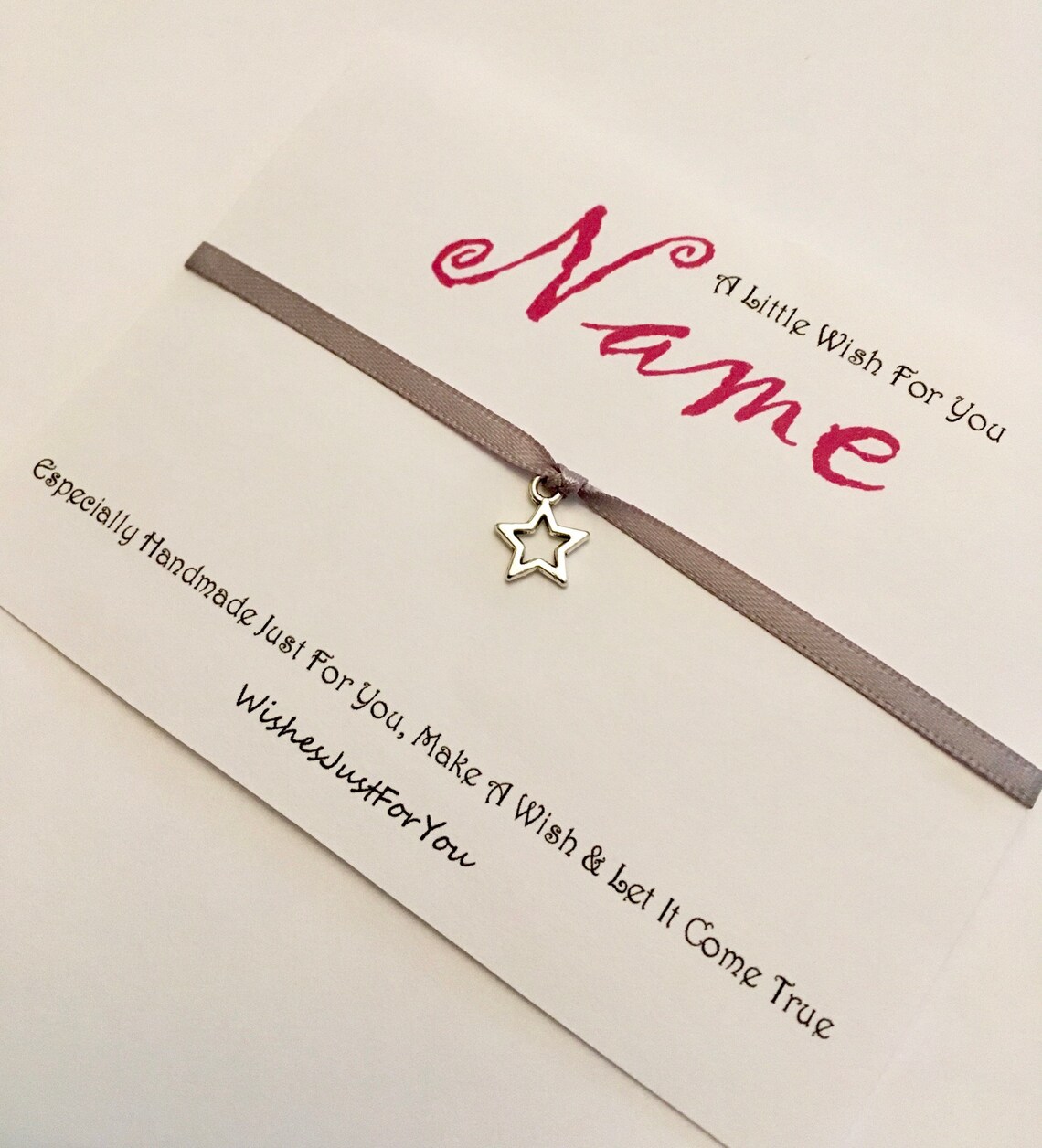 Personalised name bracelet wish key charm various charm | Etsy