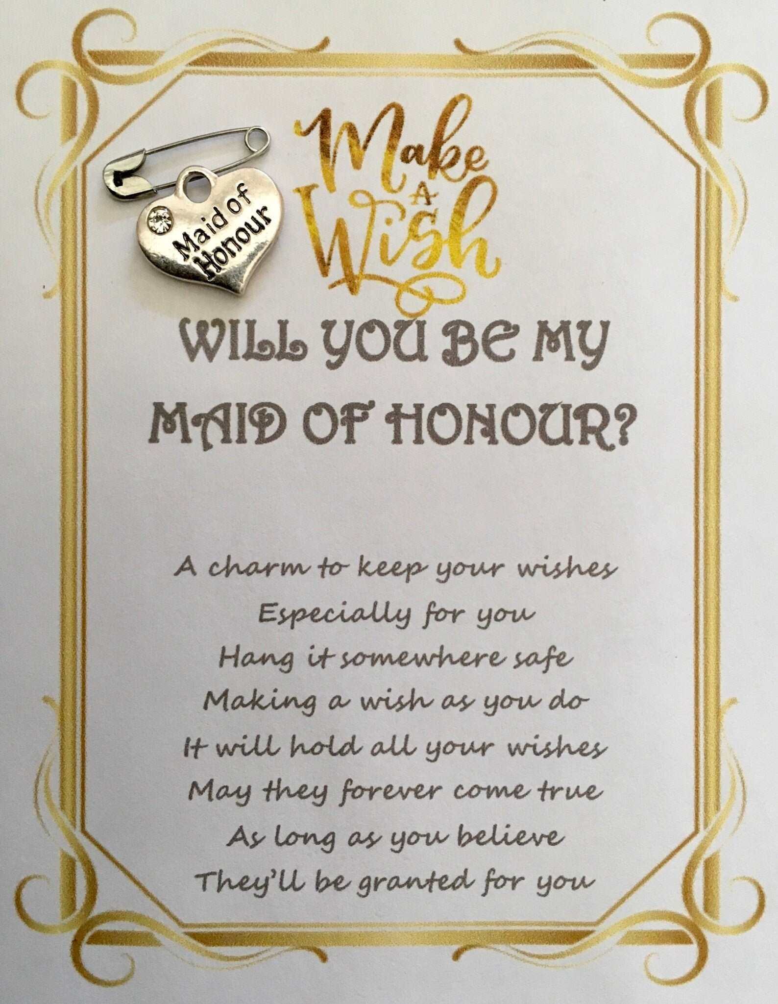 Will You Be My Maid Of Honour Make A Wish Wedding Heart Charm will-you-be-my-maid-of-honour-make-a-wish-wedding-heart-charm
