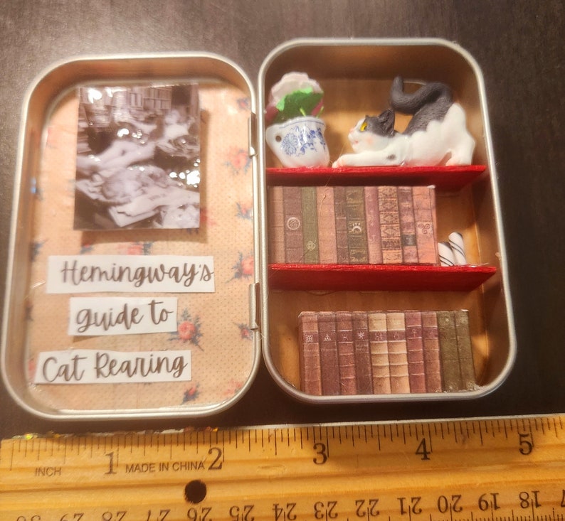 Library Minature, Hemingway Minature - Etsy