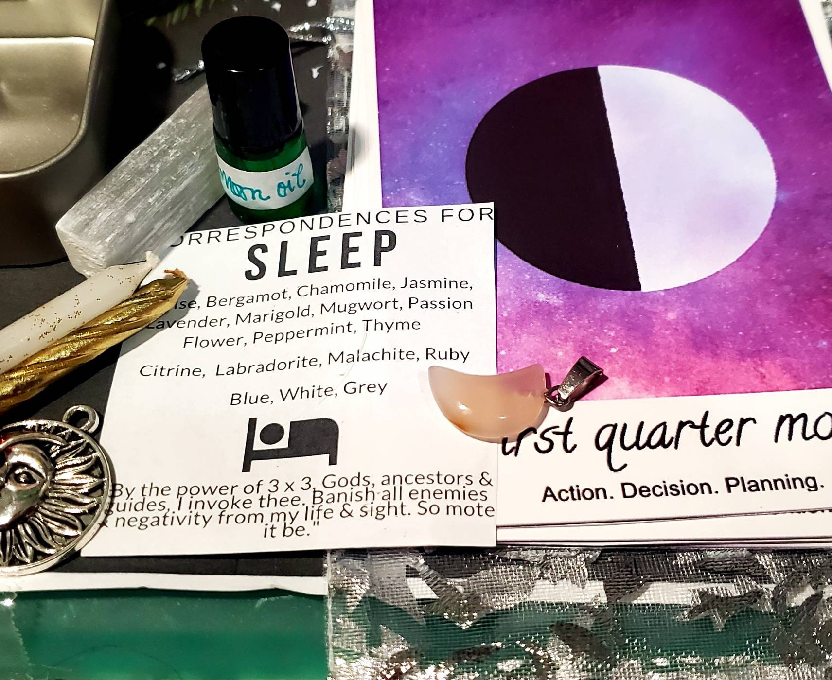 Moon Magic Spell Set Moon Magic Tin Celestial Spell Tin - Etsy