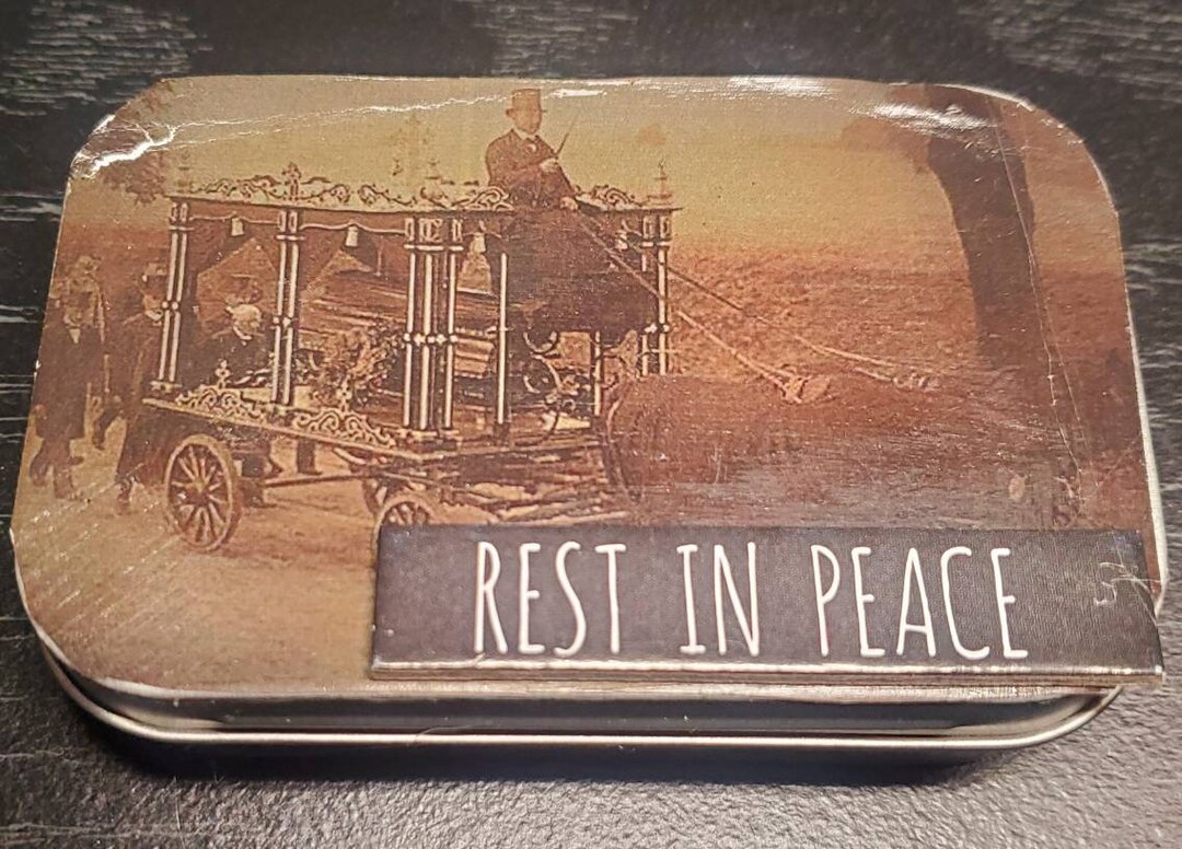 Mini Ghost Tin, Halloween Ghost Tin, Halloween Spirit Image Tin - Etsy