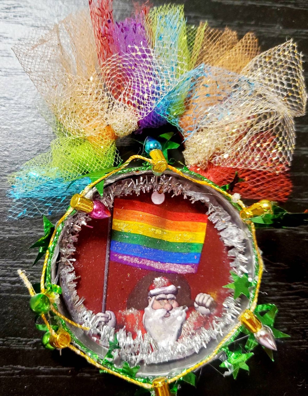 Pride Santa Ornament. Lgbtq Christmas Ornament - Etsy