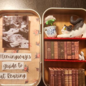 Library Minature, Hemingway Minature - Etsy