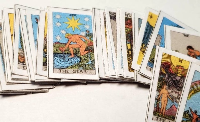 Mini Tarot Tin Mini Tarot Kit on the Go Mini Tarot Tin - Etsy