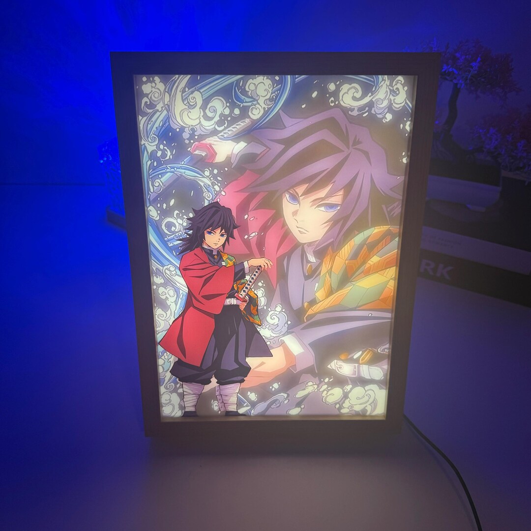 Light Frame Giyu Tomioka Demon Slayer / Anime Poster - Etsy
