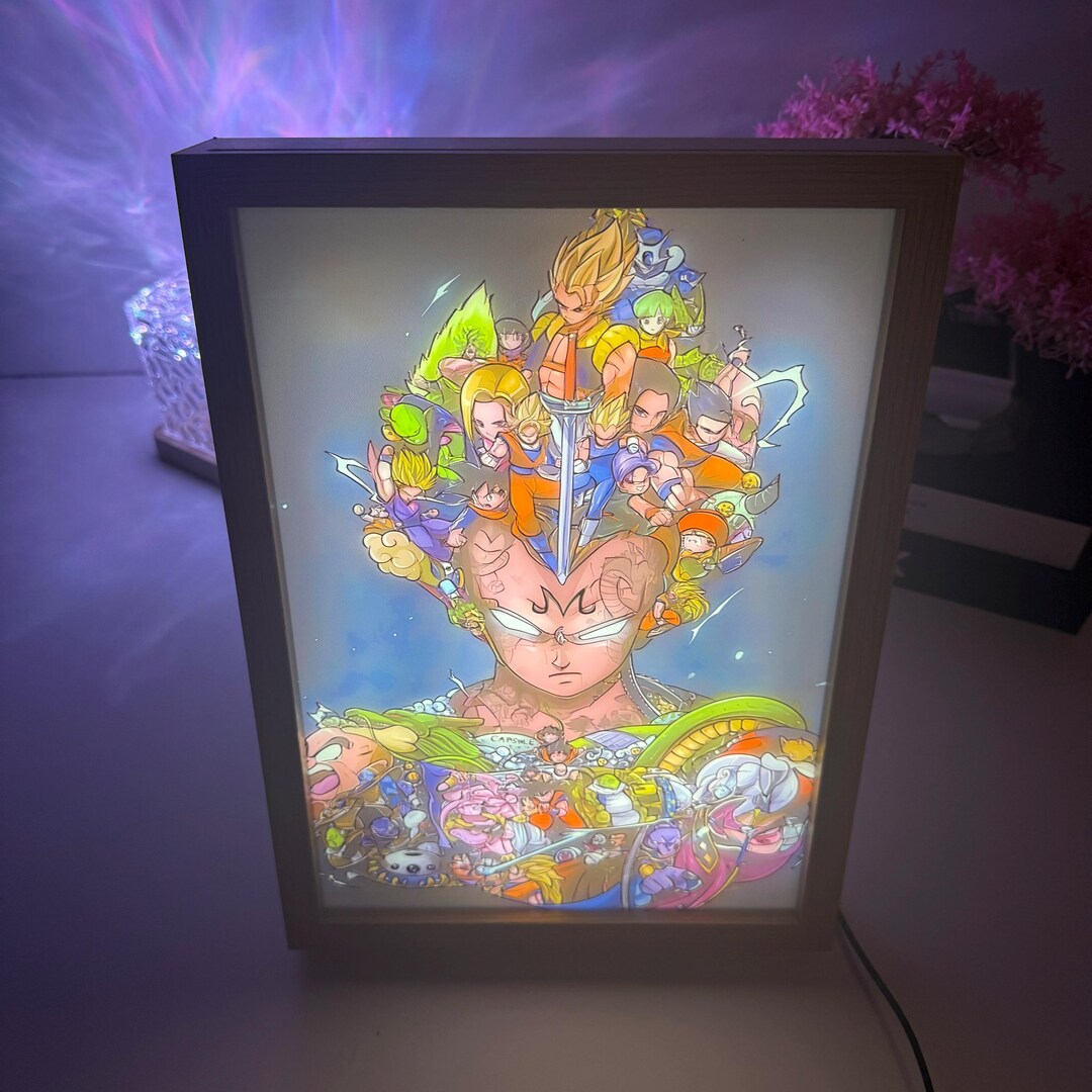 Light Frame Vegeta World Dragon Ball / Anime Poster - Etsy