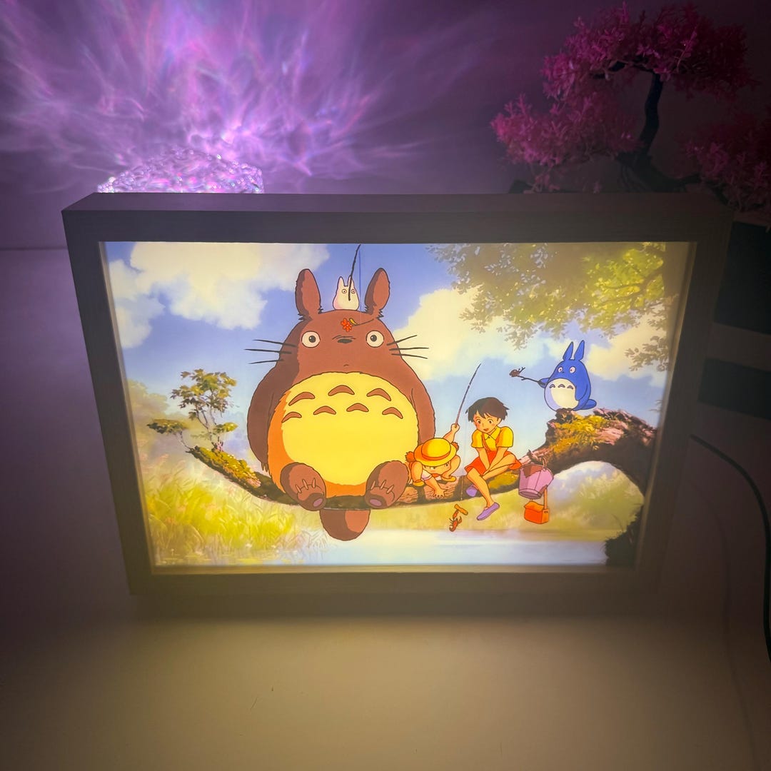 Light Frame Totoro Ghibli / Anime Poster - Etsy