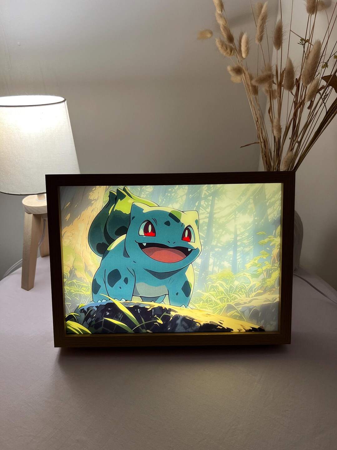 Light Frame Bulbasaur Pokemon / Anime Poster - Etsy