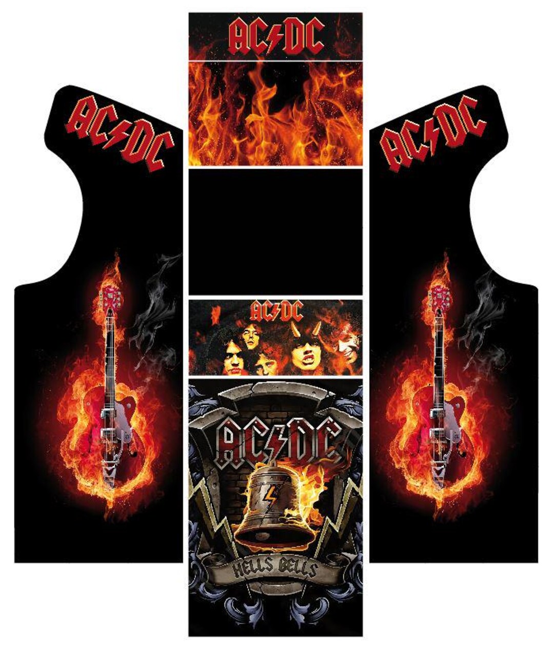 Arcade Sticker ACDC 2 Artwork Design Decal - Etsy