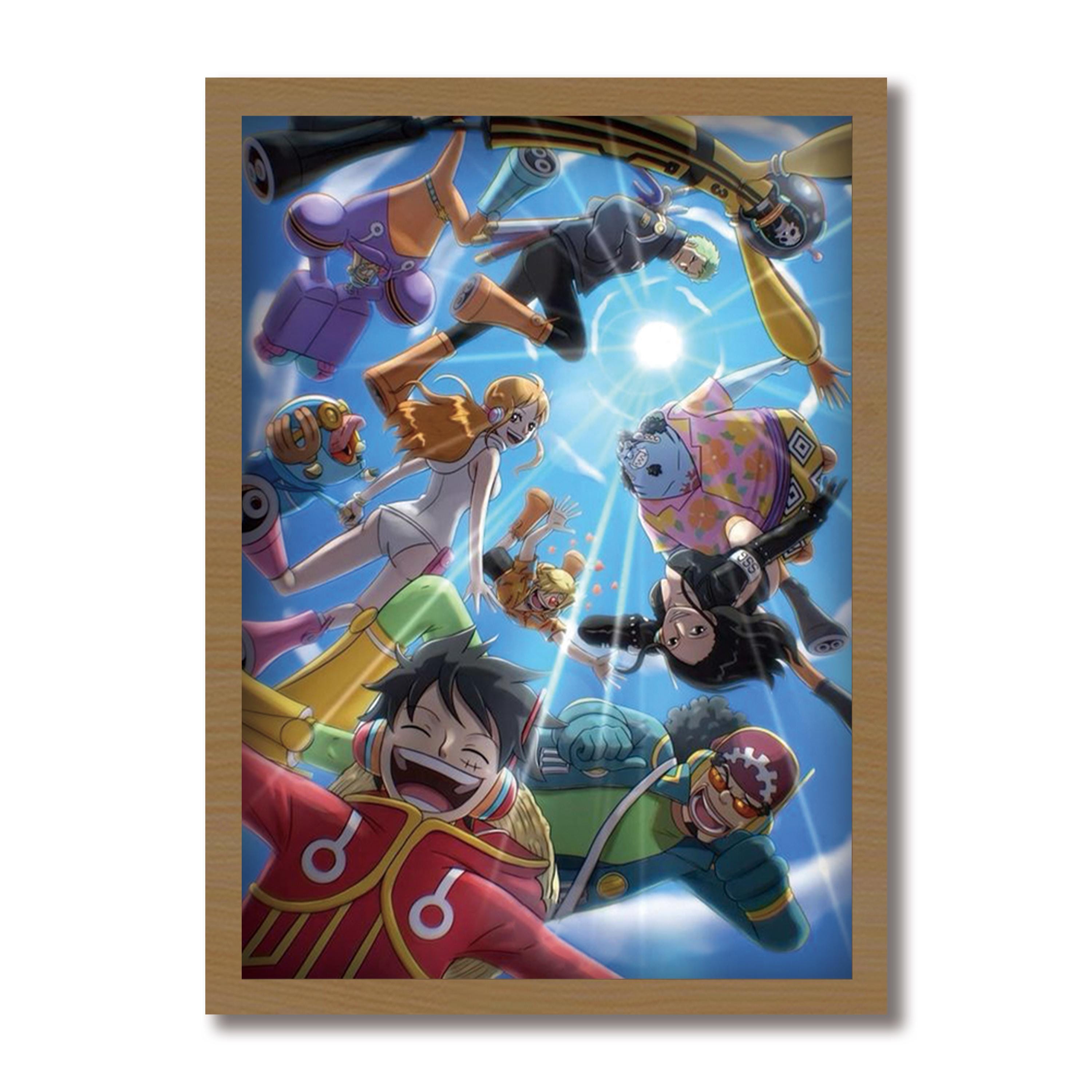 Light Frame Luffy's Crew One Piece / Anime Poster - Etsy