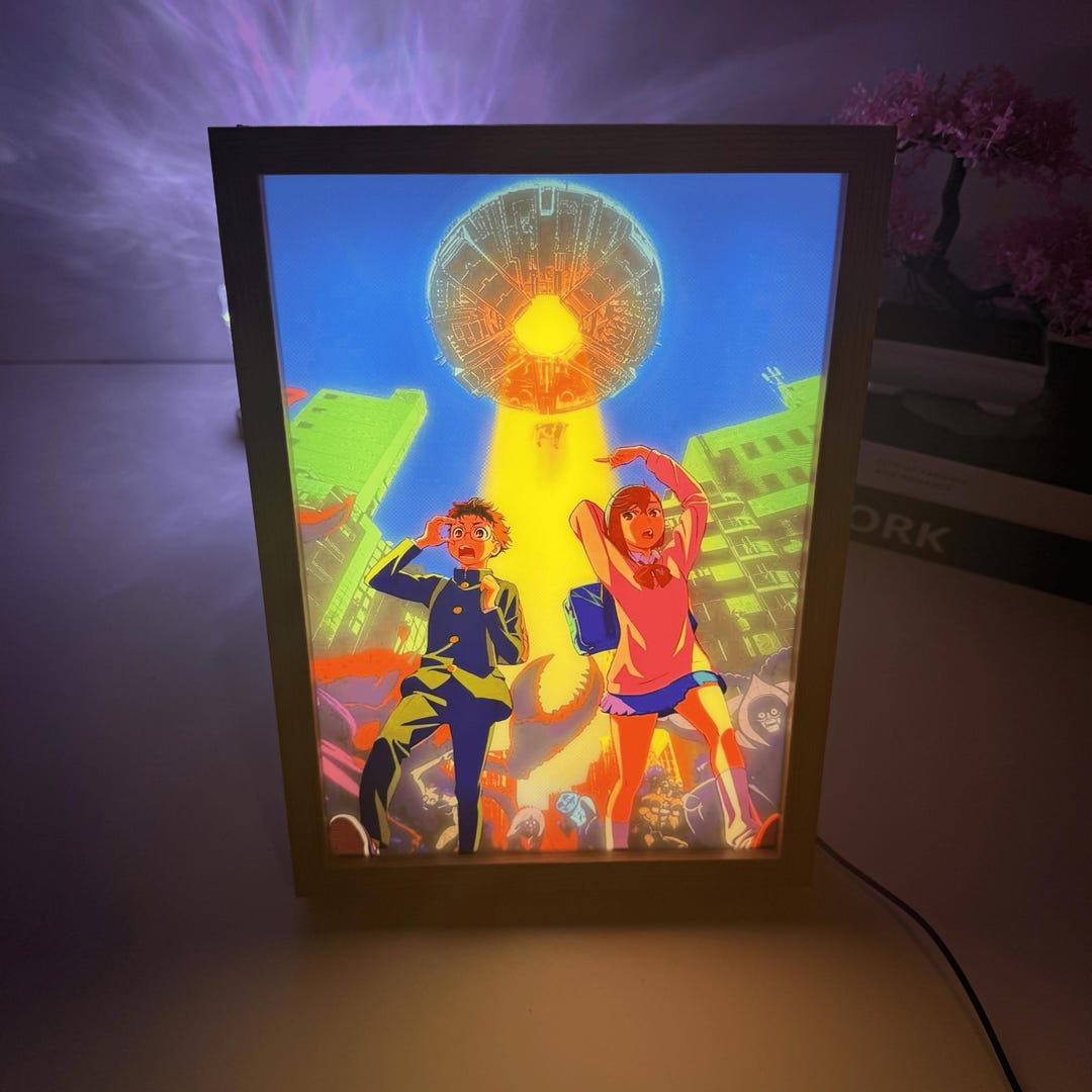 Light Frame Ken & Momo Dandadan / Anime Poster - Etsy