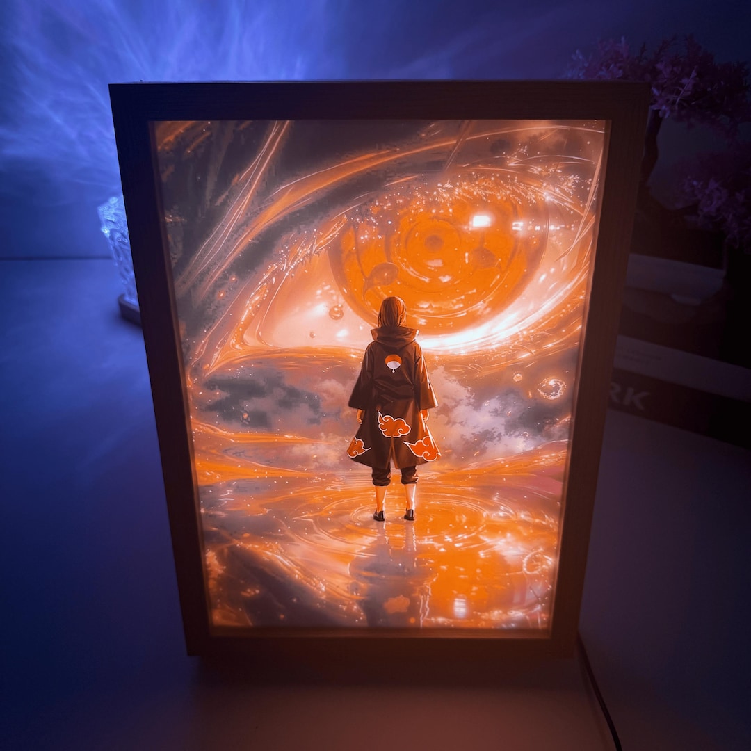 Light Frame Itachi Sharingan Naruto / Anime Poster - Etsy
