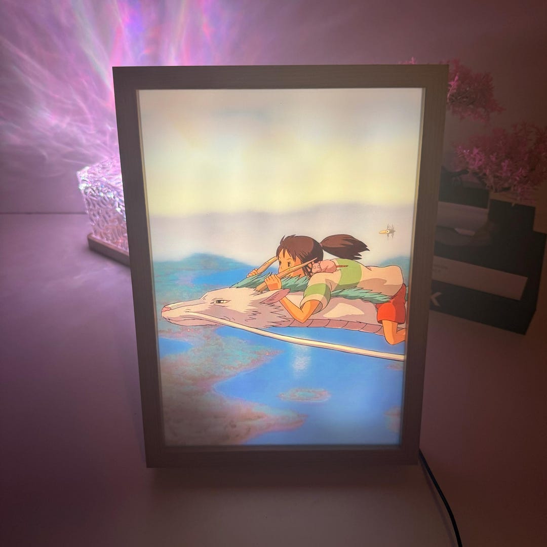 Light Frame Spirited Away & Haku Spirited Away / Anime Poster - Etsy