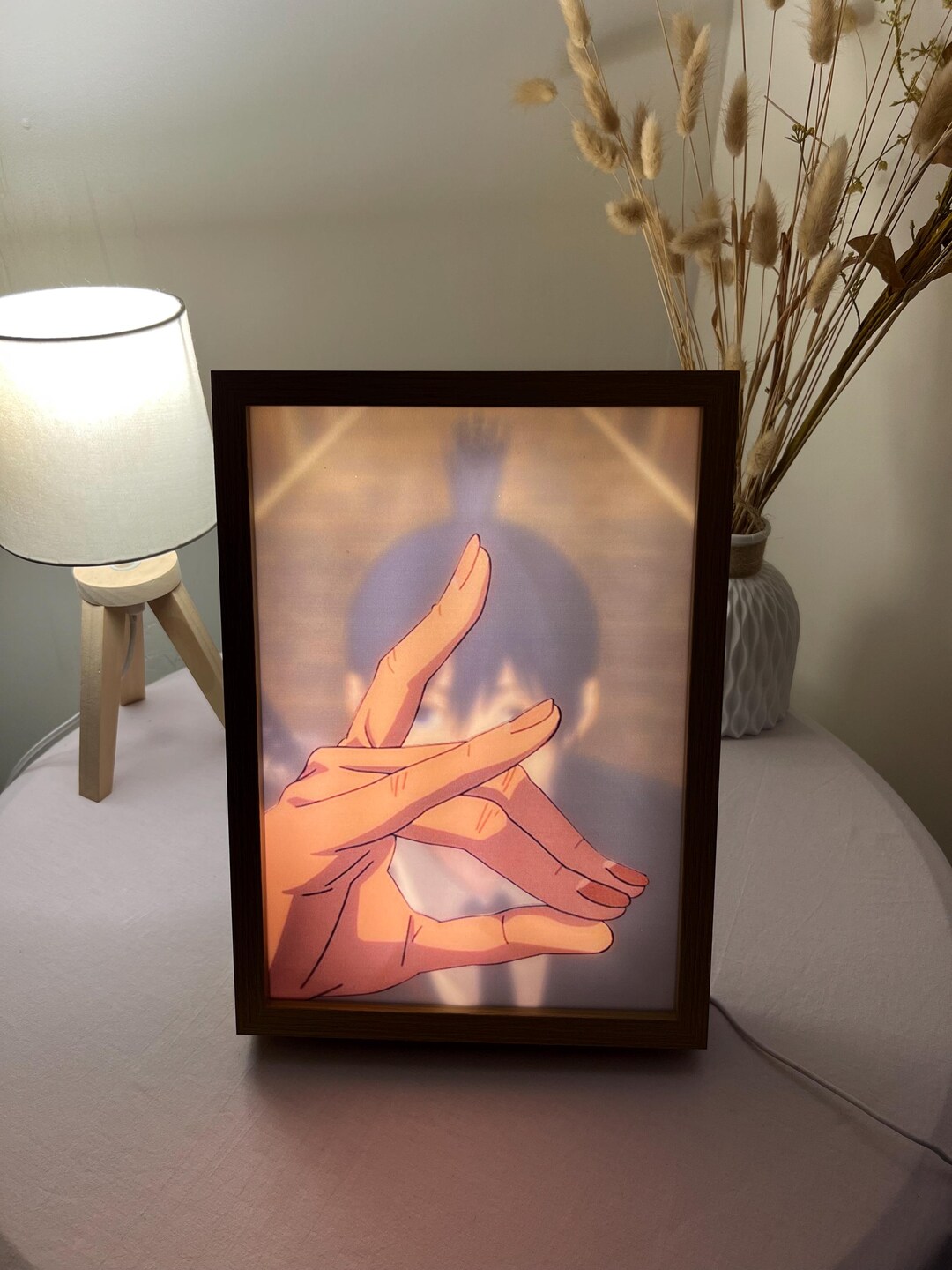 Light Frame Aki Kon Chainsaw Man / Anime Poster - Etsy