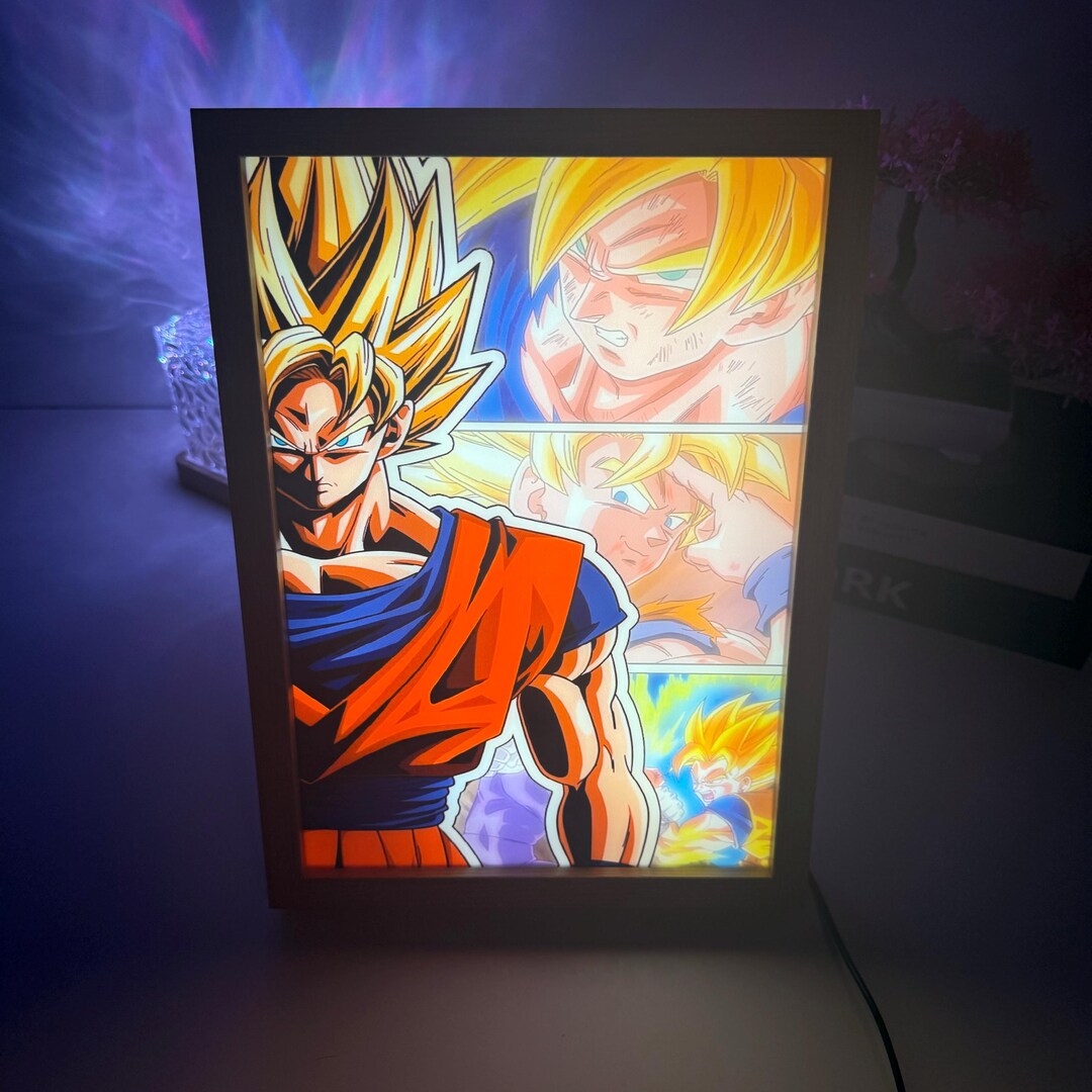 Light Frame Goku Story - Dragon Ball / Anime Poster - Etsy UK