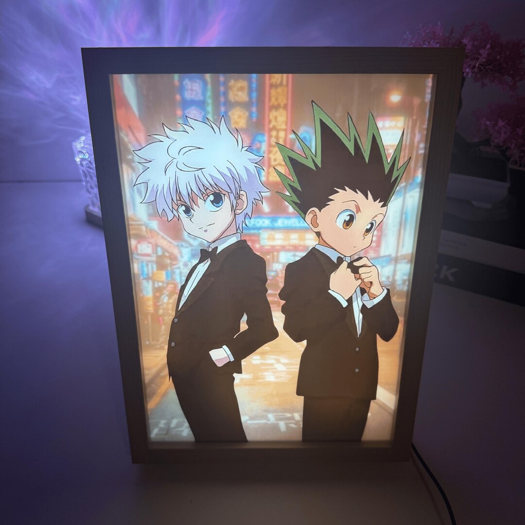 Light Frame Gon & Killua Hunter X Hunter / Anime Poster - Etsy
