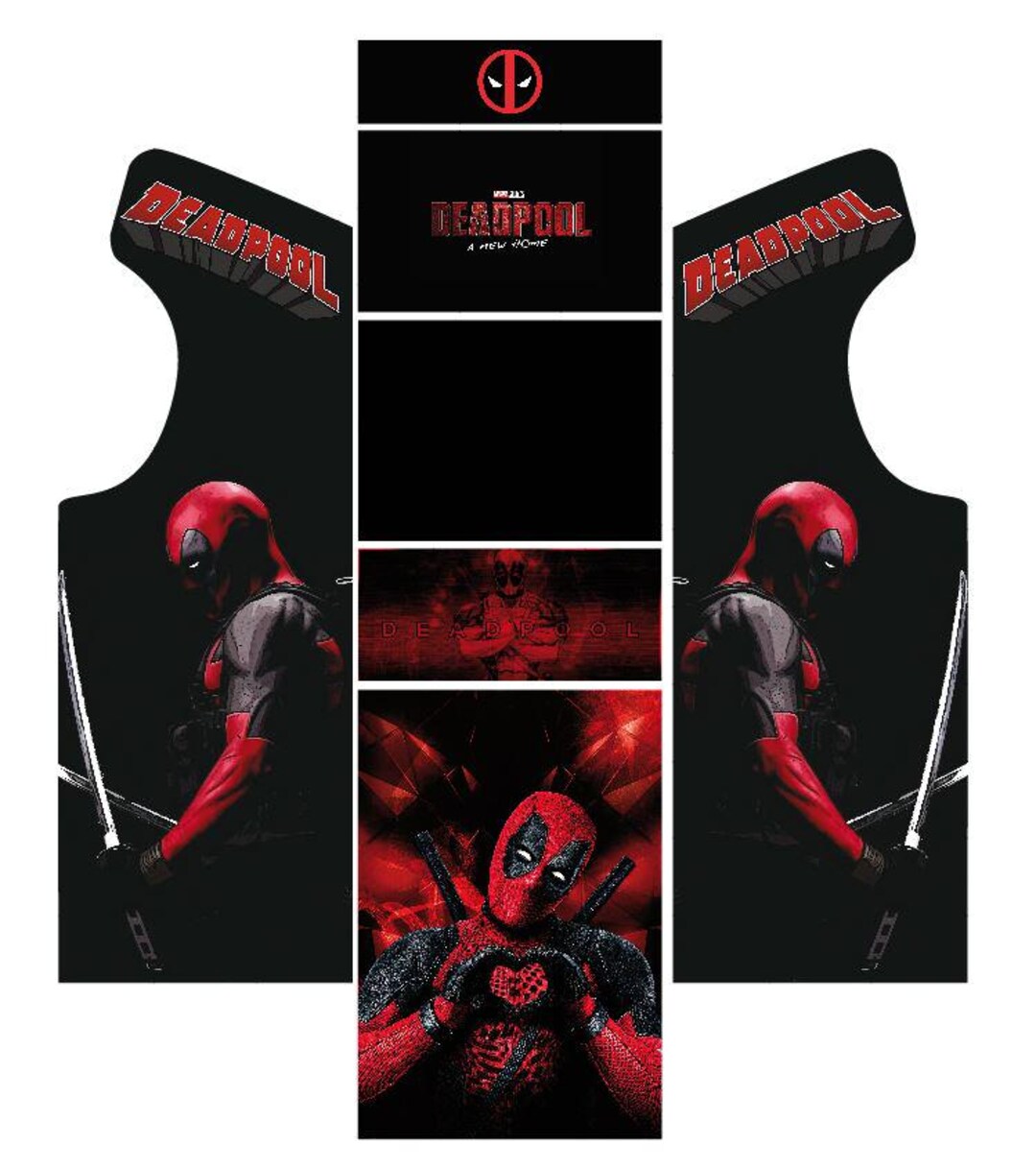 Arcade Sticker DEADPOOL Artwork Design Decal - Etsy