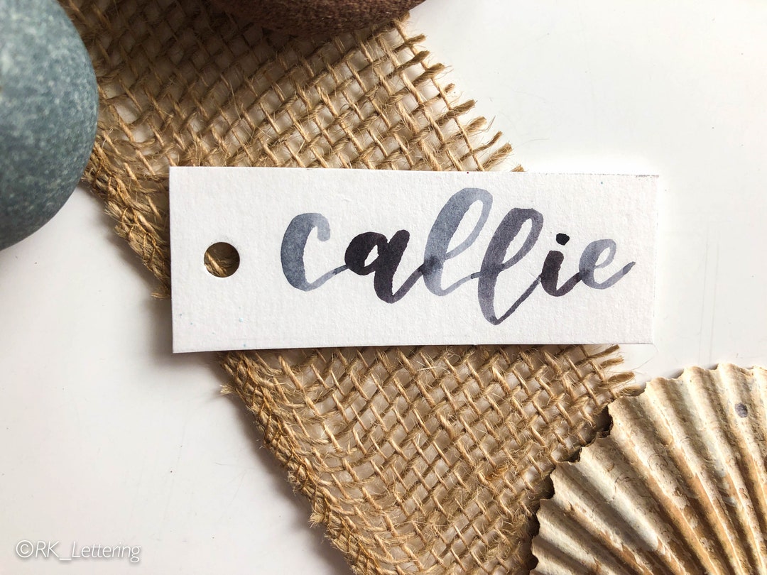 Custom Calligraphy Tags || Hand Lettered Tag || Calligraphy Gift Tags ...