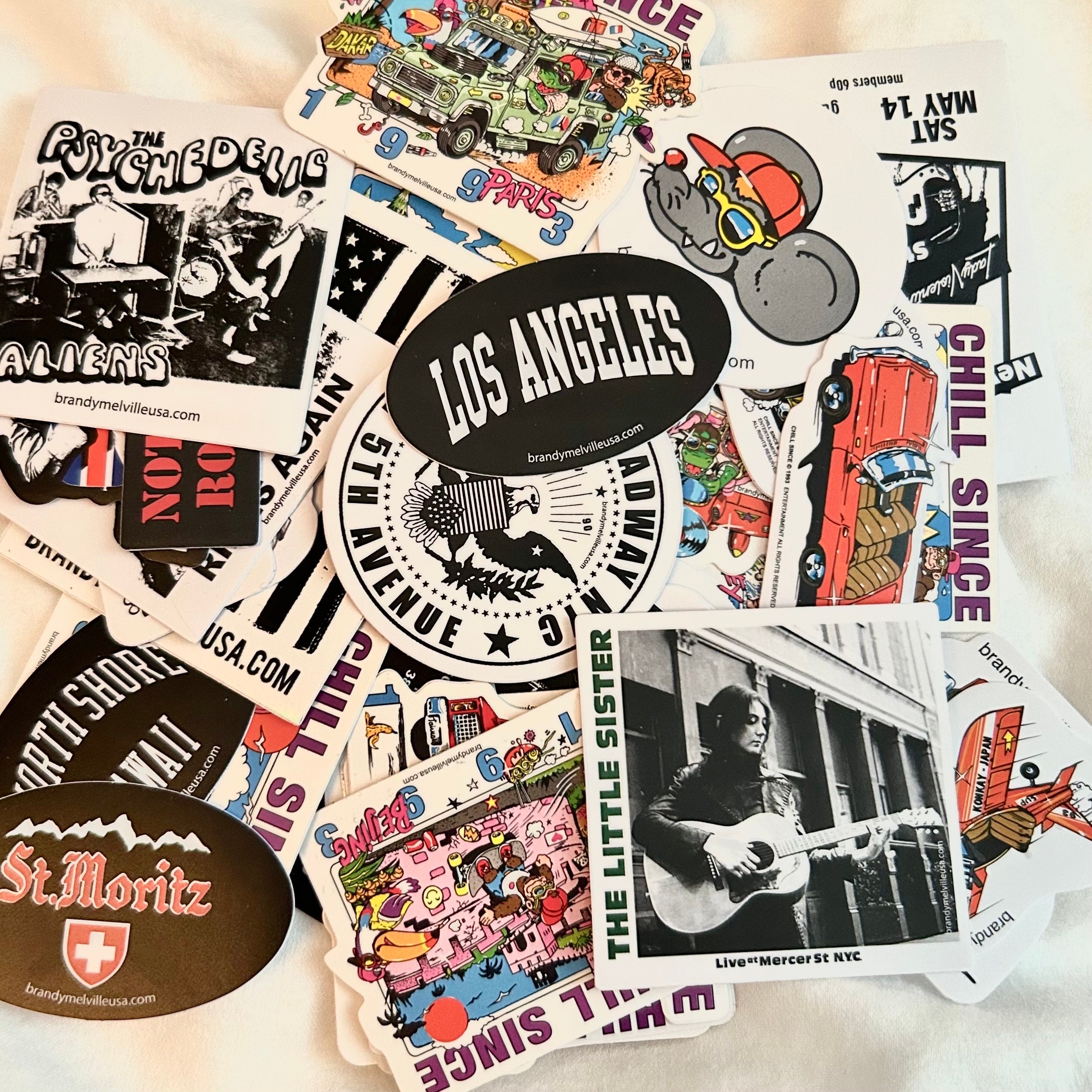 Brandy Melville Skull Stickers