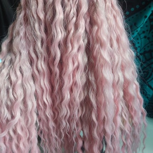 Pink Curly Dreadlocks Extensions Full Set - Etsy