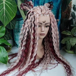 Ice Cream Wine Curly Fake Dreads DE/SE Full Set - Etsy