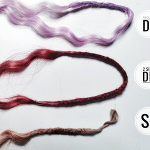 Pink Curly Dreadlocks Extensions Full Set - Etsy