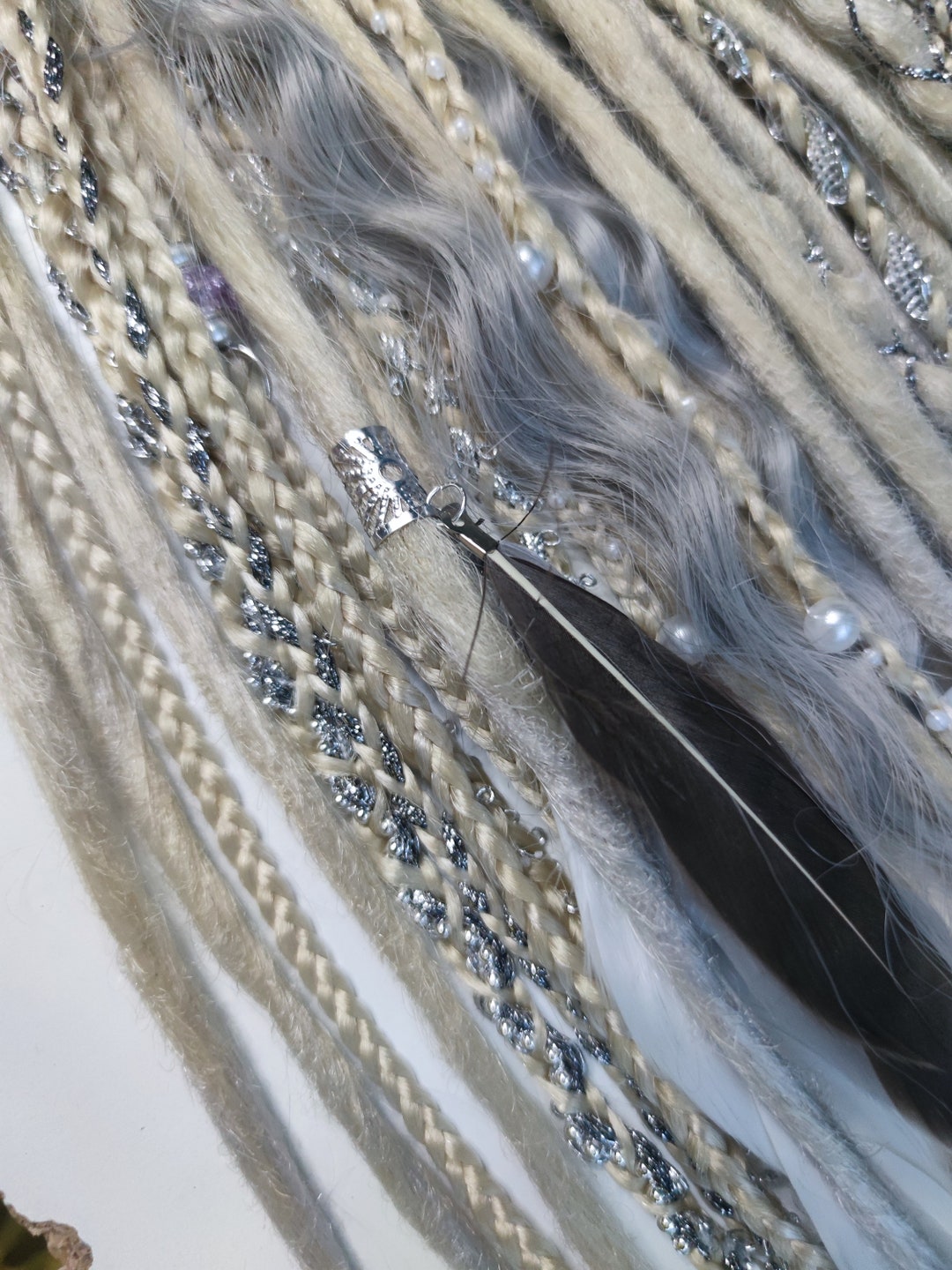 ADDITIONAL Sparkling Decor on DE/SE Set of Braids or Dreads - Etsy
