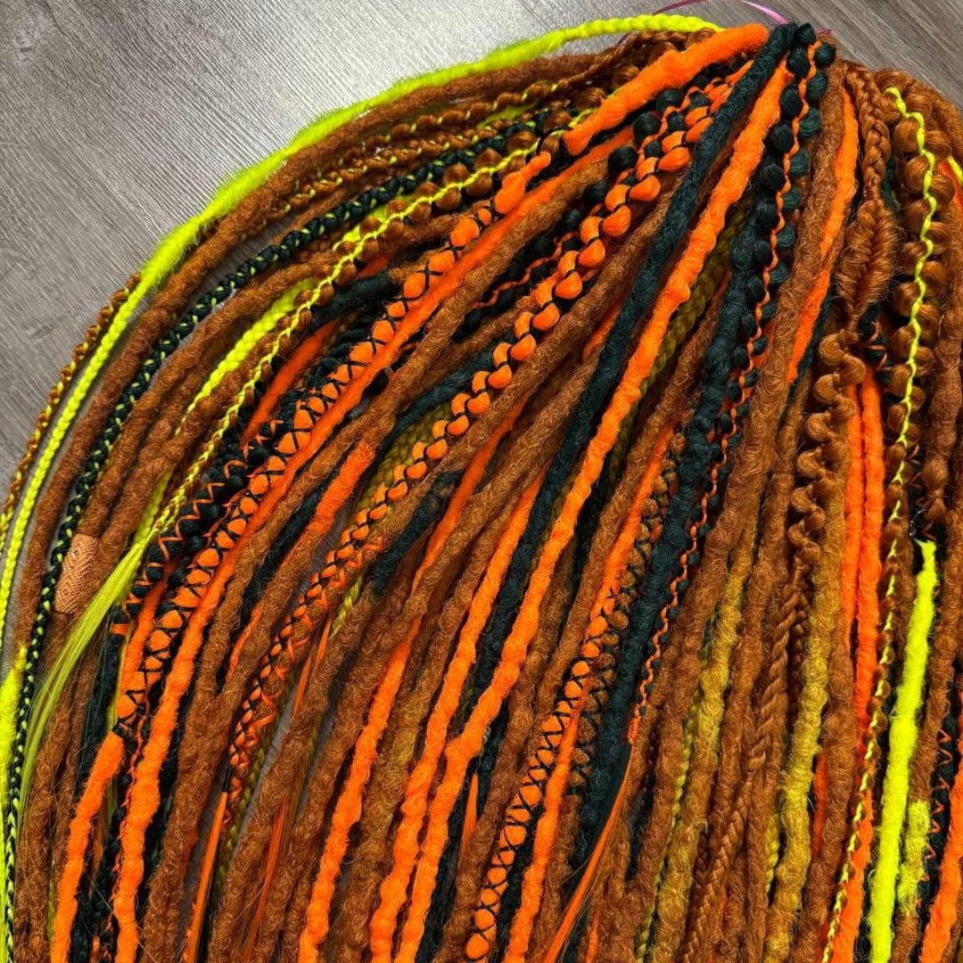 Copper Boho Dreadlocks Earth Tones Festival Hair Extensions - Etsy