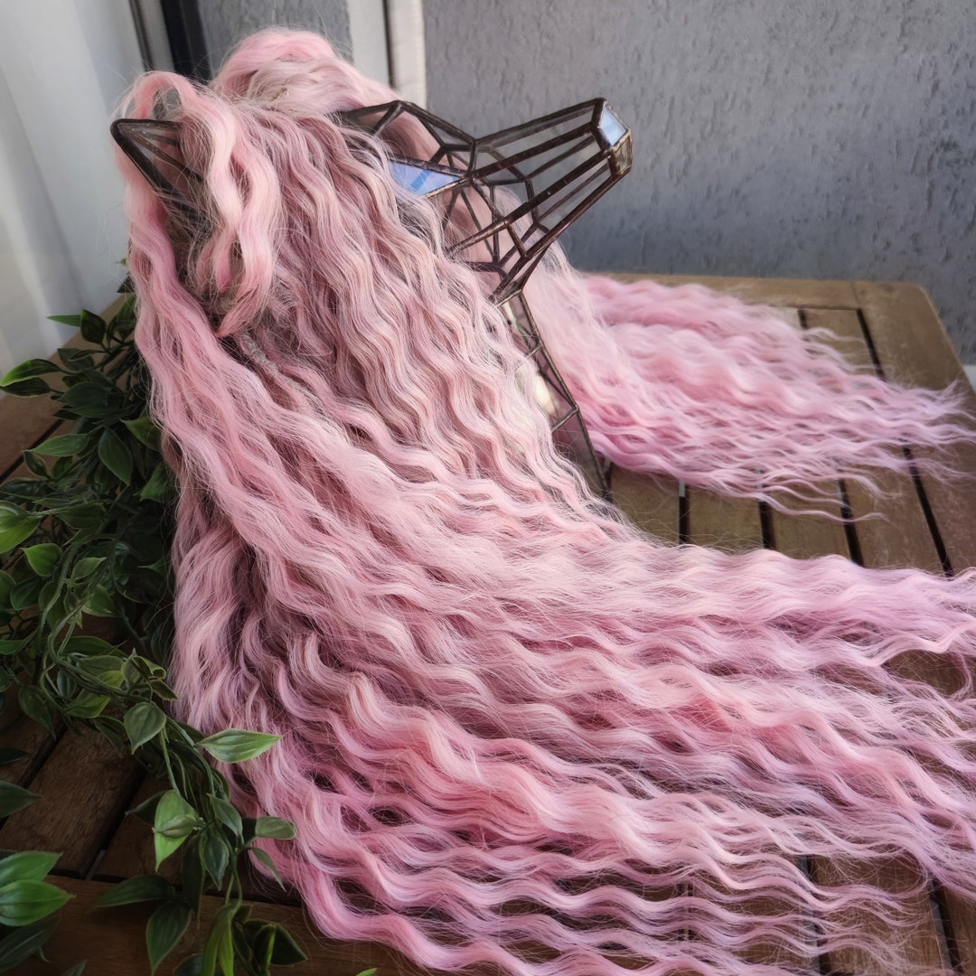 Pink Curly Dreadlocks Extensions Full Set - Etsy