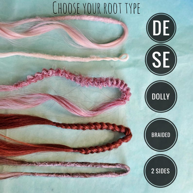 Trenza sintética rosa DE o SE hecha a mano con rizos bohemios color ...