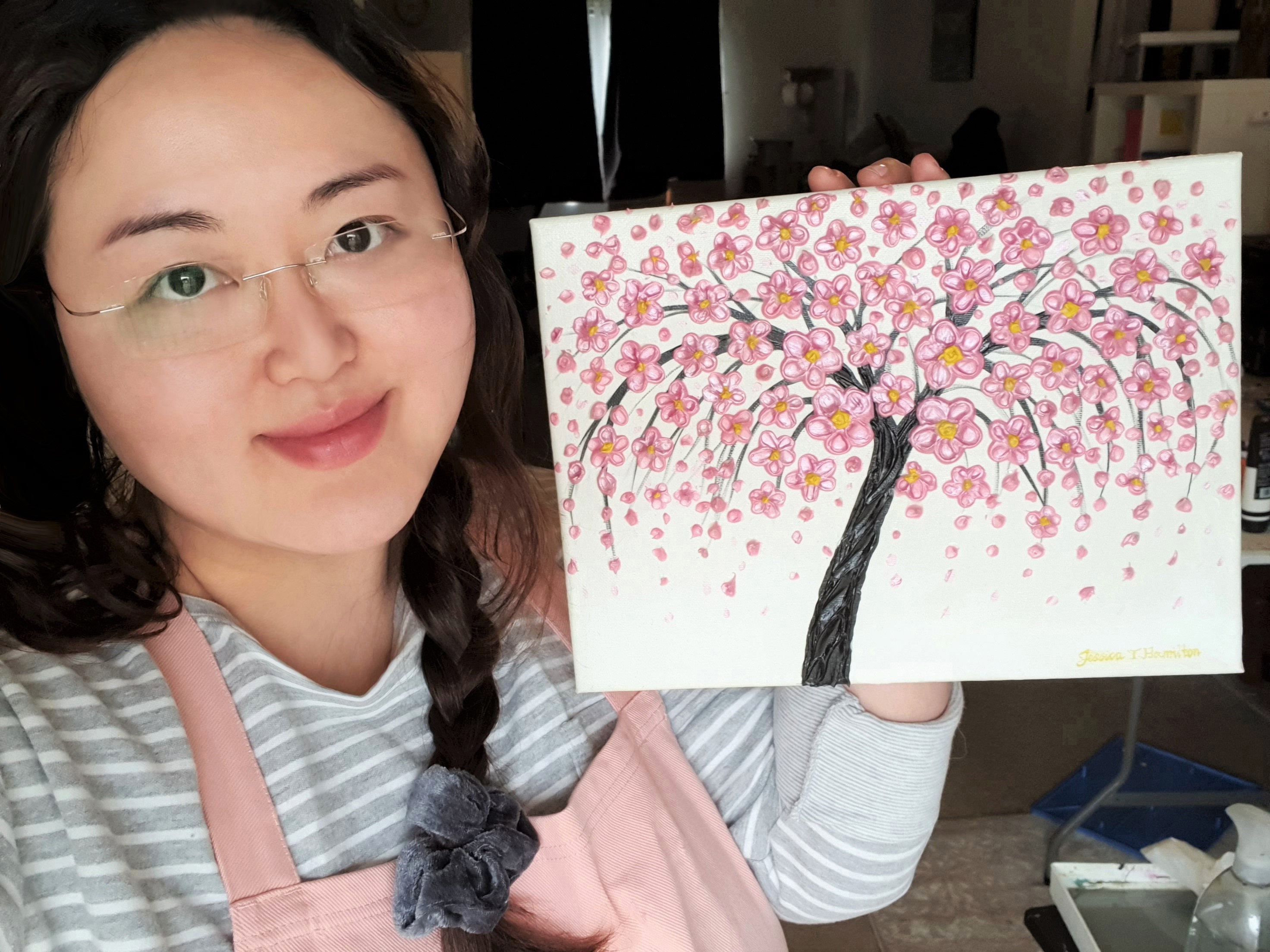 Cherry Blossom Tree Painting Kids