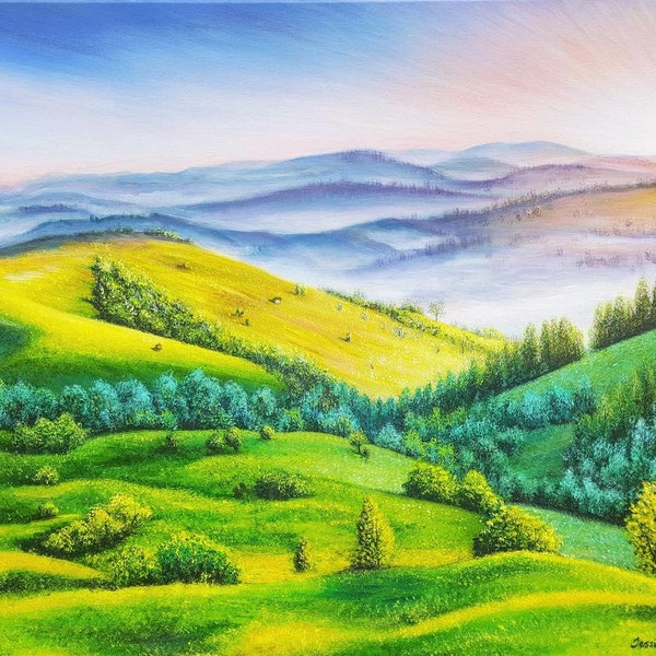 Original Hill Country Painting - Etsy