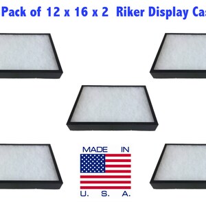 5 Pack of Riker Display Case 12 x 16 x 2 for Collectibles | Etsy