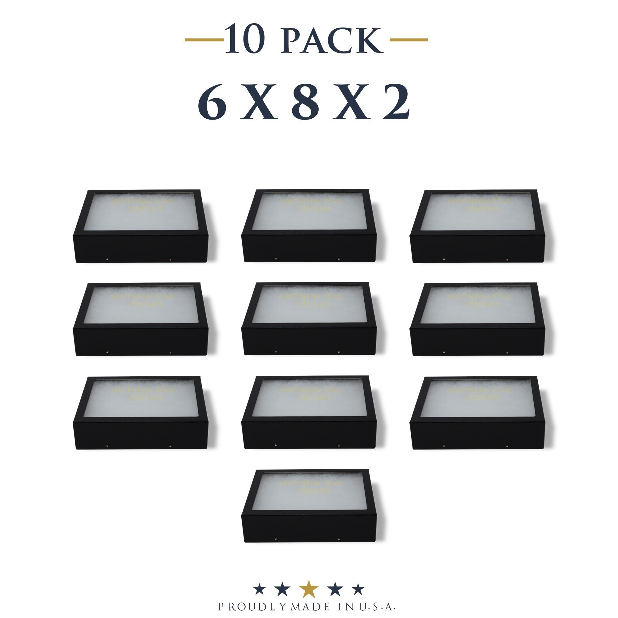 10 Pack of Riker Display Cases 6 X 8 X 2 for Collectibles Jewelry ...