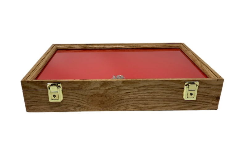 Maple Cedar Cherry Walnut or Oak Wood Display Case 12 x 18 | Etsy