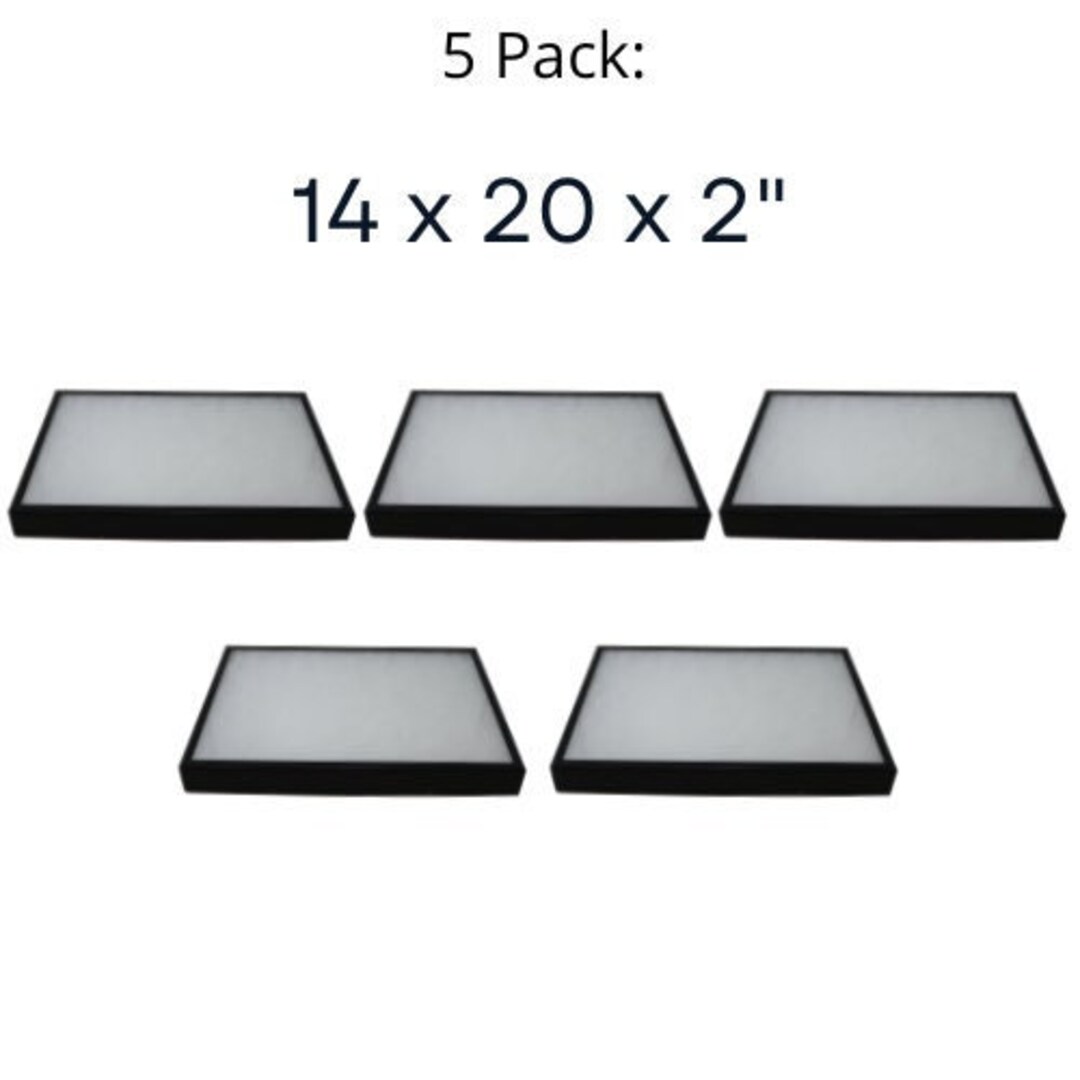 5 Pack of Riker Display Cases 14 X 20 X 2 for Collectibles Arrowheads ...