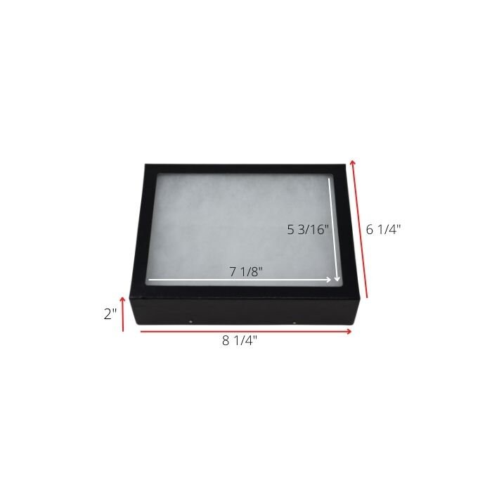 Artifact Display Case 3 Pack Riker Display Cases - 8x6x2 Glass Top ...