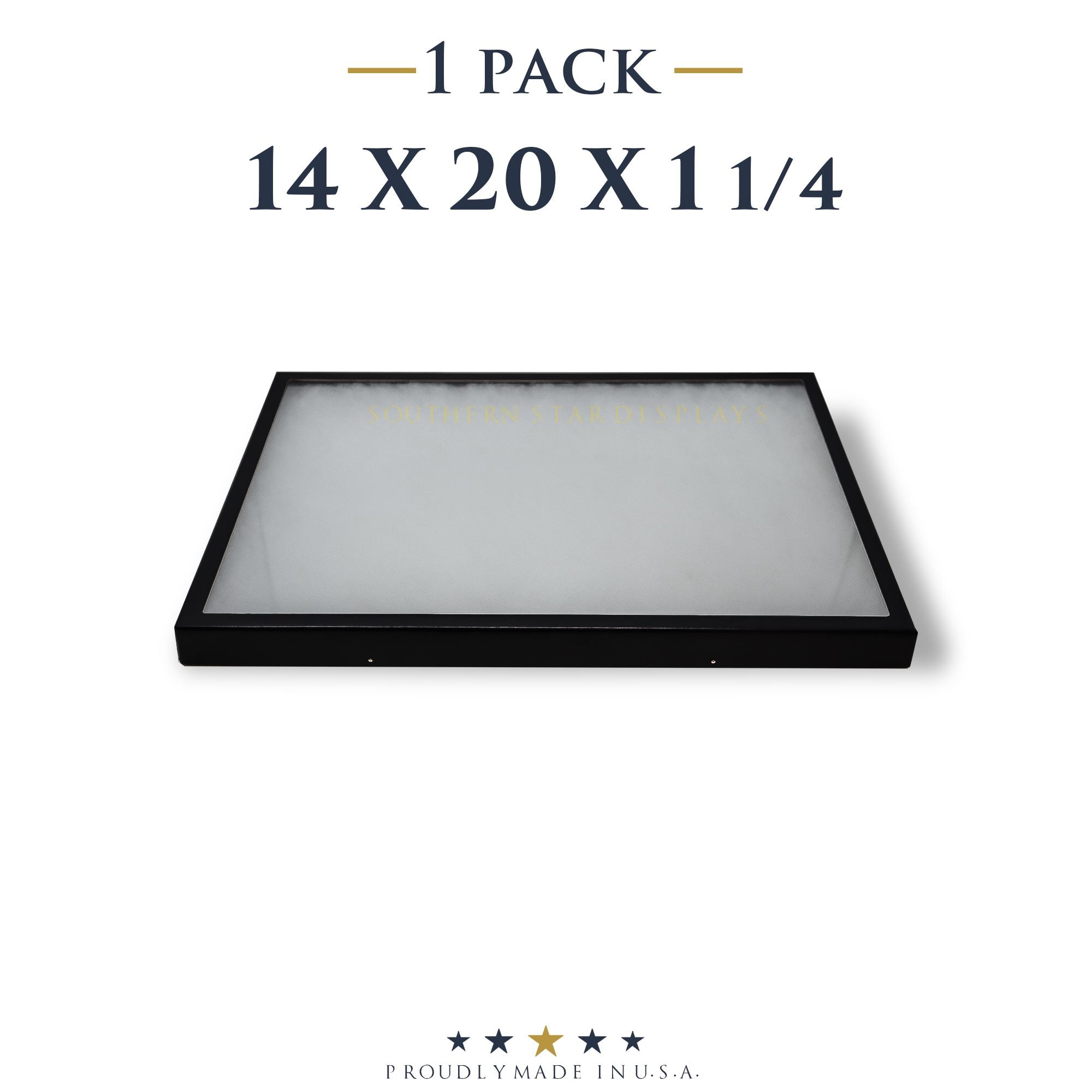 Riker Display Case 14 X 20 X 1 1/4 for Collectibles Jewelry Arrowheads ...