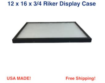 Riker Display Case 12 X 16 X 1 1/4 for Collectibles Arrowheads | Etsy