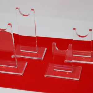Acrylic Rifle Display Stands Tall 7.5" or Short 5" Thick Acrylic and ...