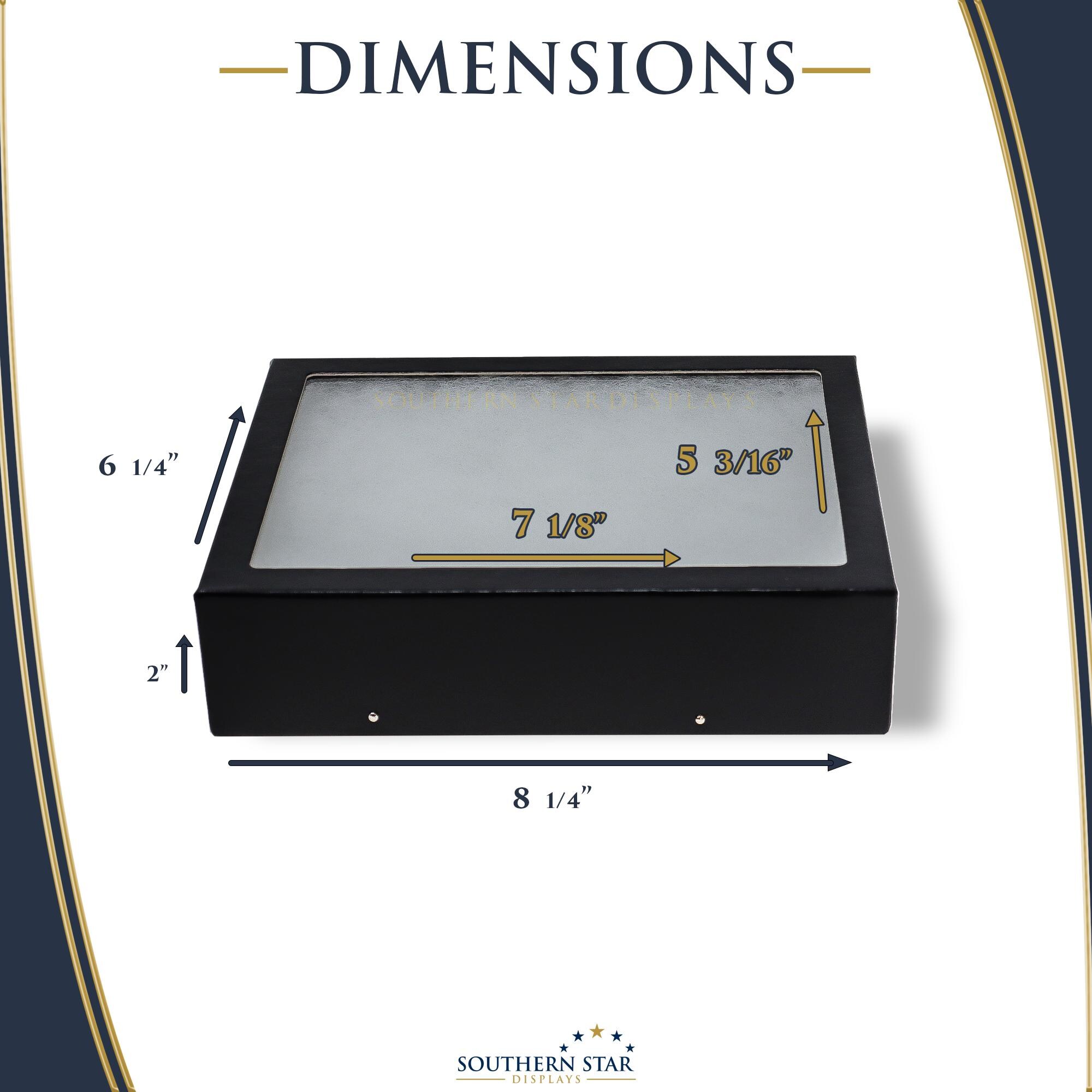 3 Pack of Riker Display Cases 6 X 8 X 2