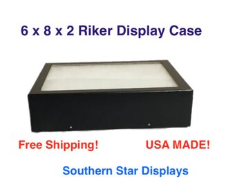 Riker Display Case 6 X 8 X 3/4 for Collectibles Jewelry | Etsy
