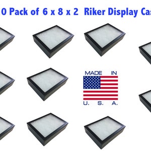 10 Pack of Riker Display Cases 6 X 8 X 2 for Collectibles | Etsy