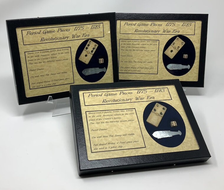 Revolutionary War Era Game Pieces Domino Stamp Act Dice & - Etsy