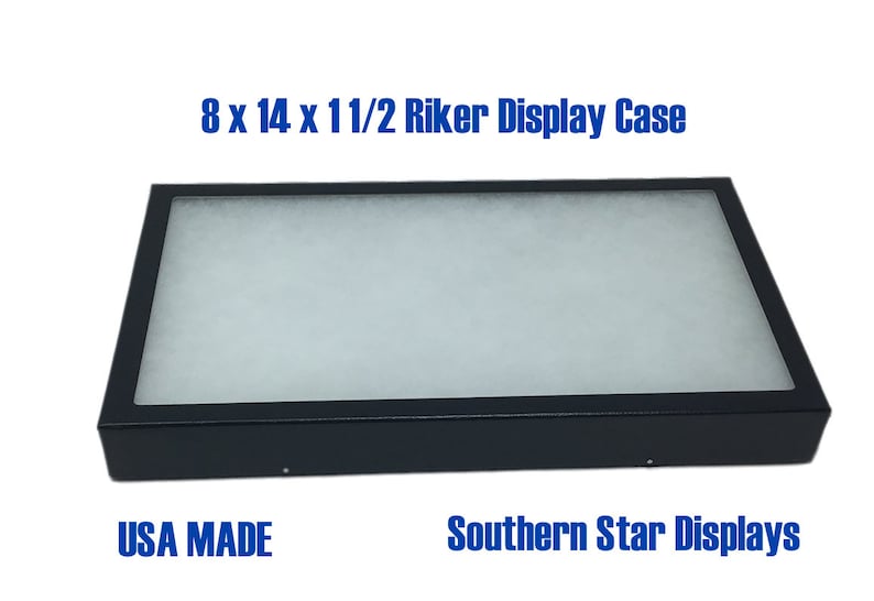8 X 14 X 1 1/2 Riker Display Case Box for Collectibles - Etsy
