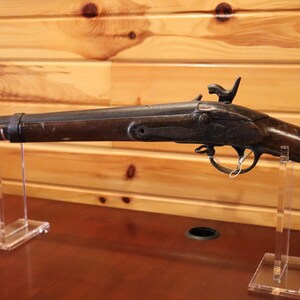 Acrylic Rifle Display Stands Tall 7.5" or Short 5" Thick Acrylic and ...