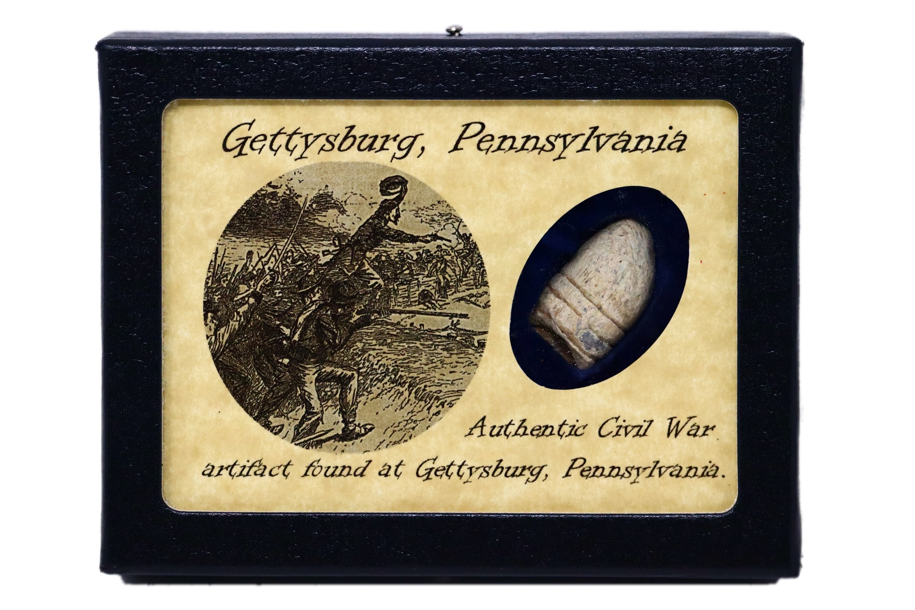 Civil War Relic From the Battle of Gettysburg With Display Case and COA ...