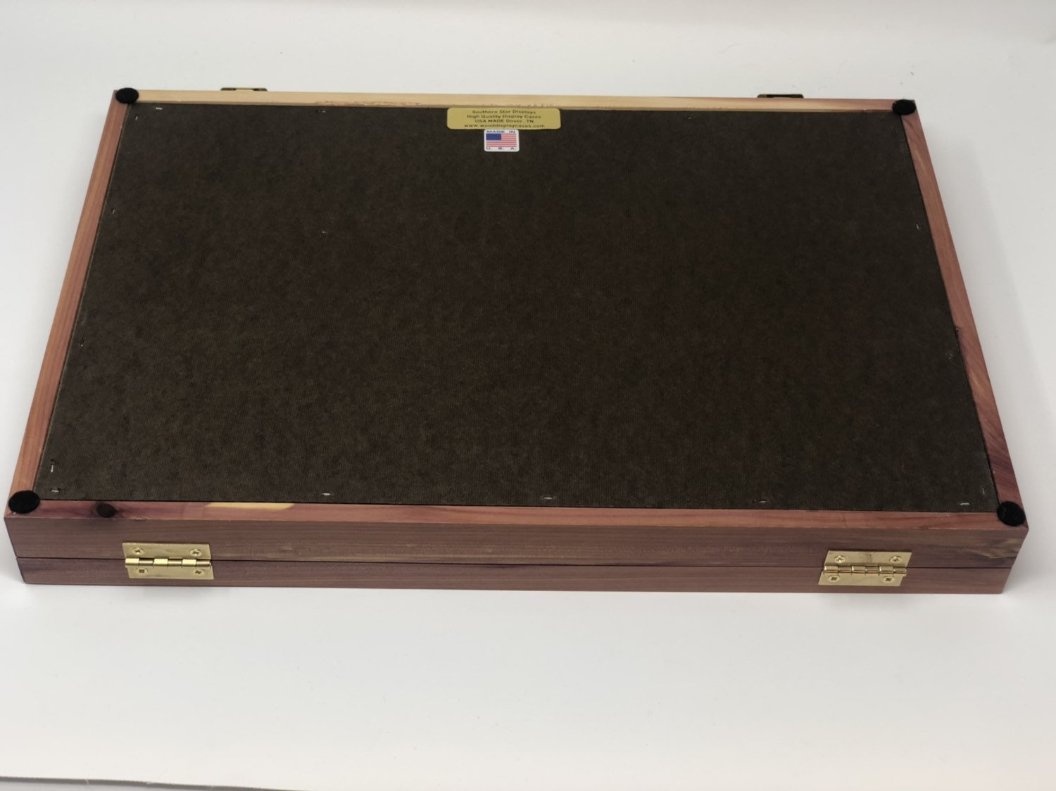 Cedar Wood Display Case 12 X 18 X 2 for Arrowheads Knives Collectibles ...