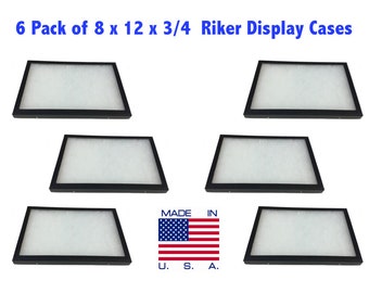 3 Pack of Riker Display Cases 8 X 12 X 3/4 for Collectibles | Etsy