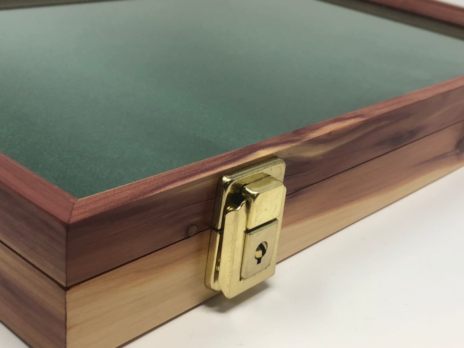 Cedar Wood Display Case 12 X 18 X 2 for Arrowheads Knives Collectibles ...